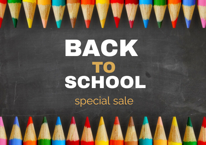 Copy of Brown Back To School A4 | PosterMyWall