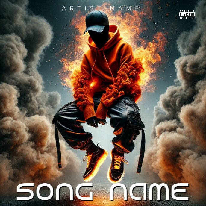 Brown Best Cover Album Music Art Trap Mixtape Rap Album Cover Template ...