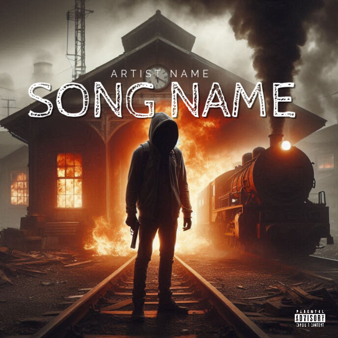 Brown Best Cover Album Music Art Trap Mixtape Rap Album Cover Template ...