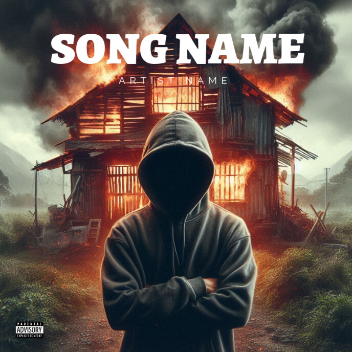 Brown Best Cover Album Music Art Trap Mixtape Rap Album Cover Template ...