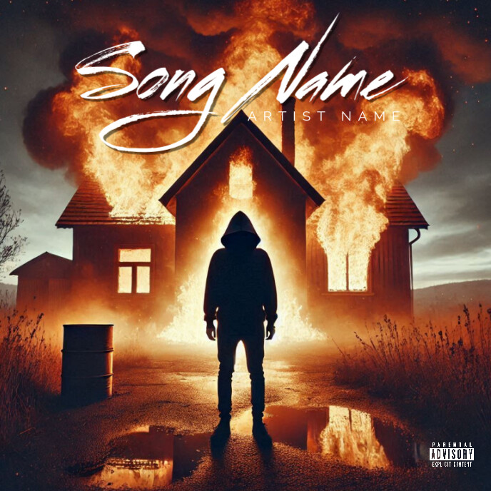 Brown Best Cover Album Music Art Trap Mixtape Rap Album Cover Template ...