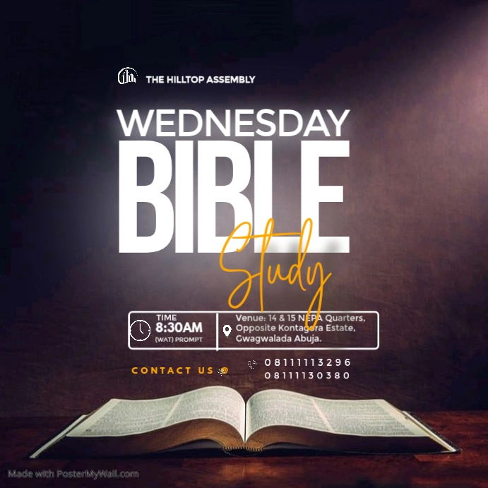 Brown Bible Study Event Instagram Post Template | PosterMyWall