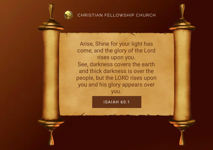 Copy of Brown Bible Verse A3 | PosterMyWall