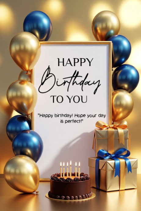 Brown Birthday Celebration Poster Template | PosterMyWall