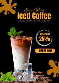 Ice Coffee Ads Template | PosterMyWall
