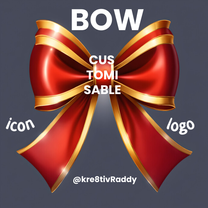 Brown Bow Logo Template | PosterMyWall