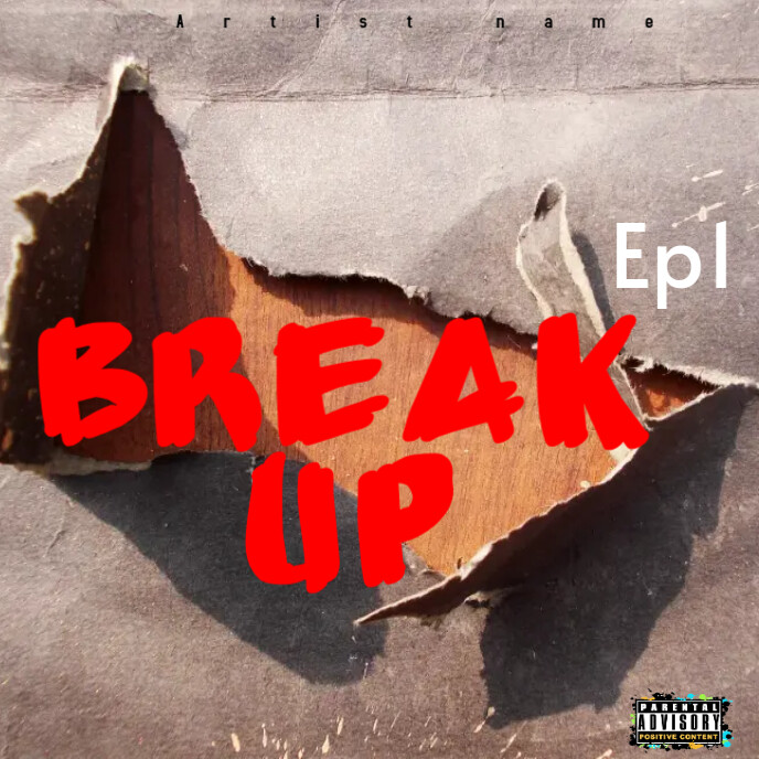 Brown Break Up Album Cover Template | PosterMyWall