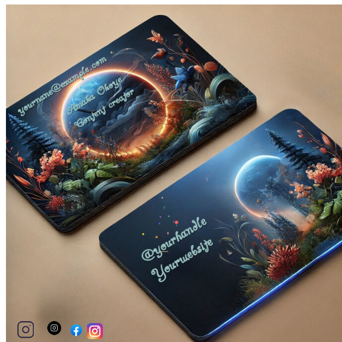 Brown Business Card Template Album Cover | PosterMyWall