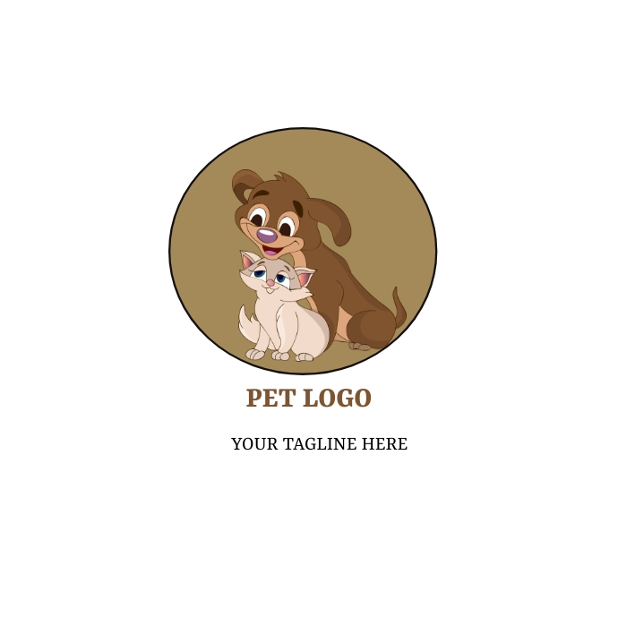 Pet Logo Design Pet Logo Design Vector With Creative Element Concept