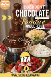 National chocolate fondue day Template | PosterMyWall