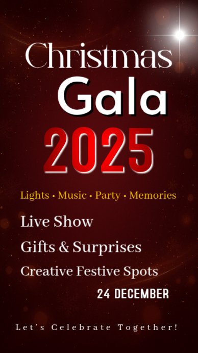 Brown Christmas Background Instagram Story Template | PosterMyWall