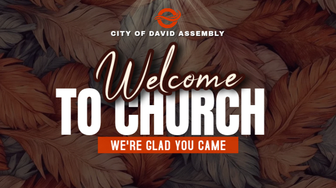 Brown Church Welcome Digital Display Template | PosterMyWall