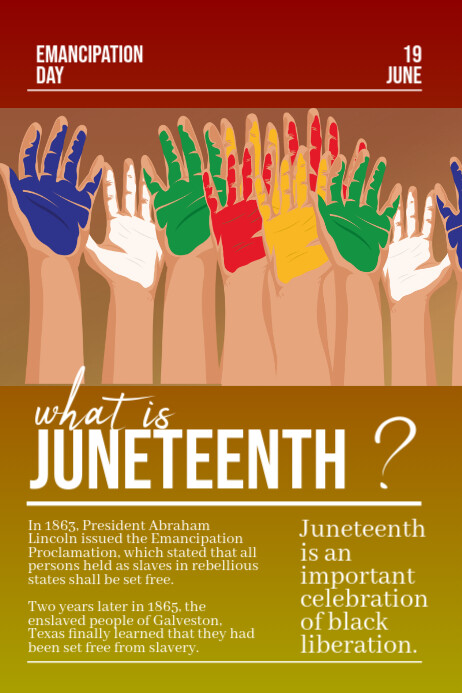 Copy of Brown Collage Juneteenth Poster | PosterMyWall