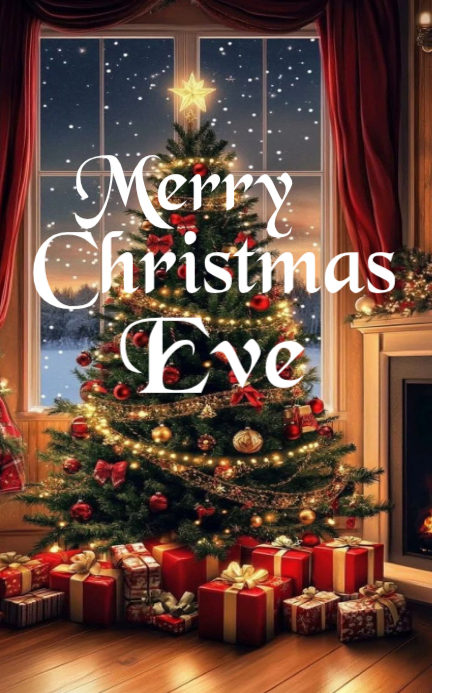 Brown Collage Merry Christmas Eve Poster Template | PosterMyWall