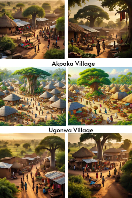 Copy of Brown Collage Modern Folklore/ Folktale Village Image ...