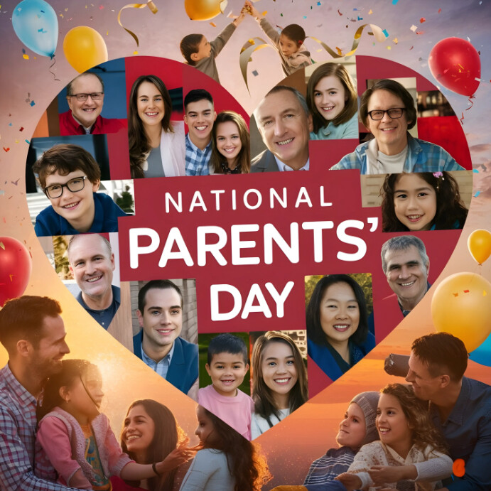 Brown Collage National Parents' Day Collage P Template | PosterMyWall