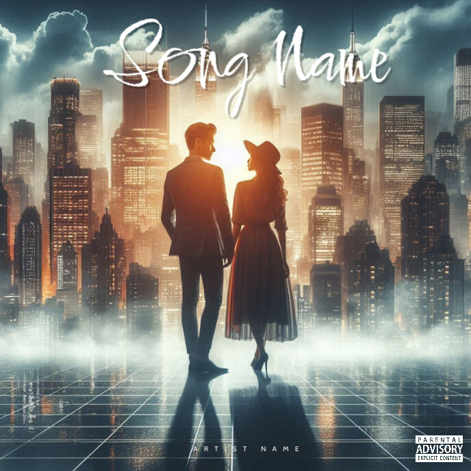 Brown Couple Love Song Mixtape Album Cover Art Album Cover Template ...