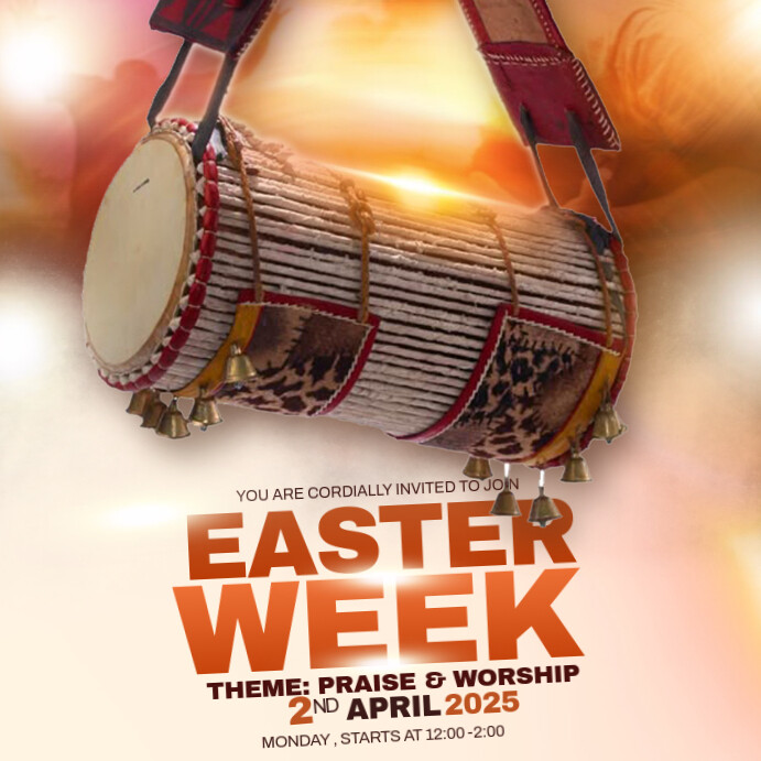 Copy of Brown Easter Church Week Instagram Post | PosterMyWall