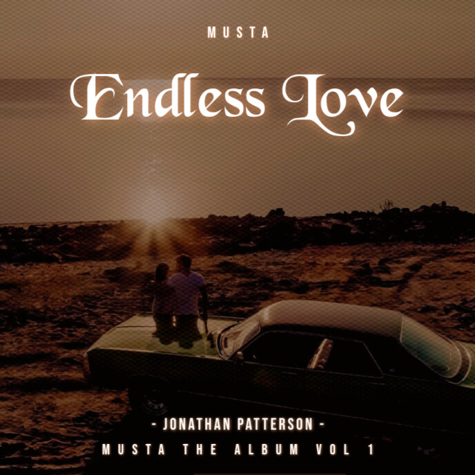 Brown Endless Love Album Cover Template | PosterMyWall