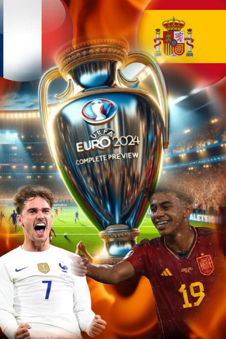 Brown Euro 2024 Poster Template | PosterMyWall