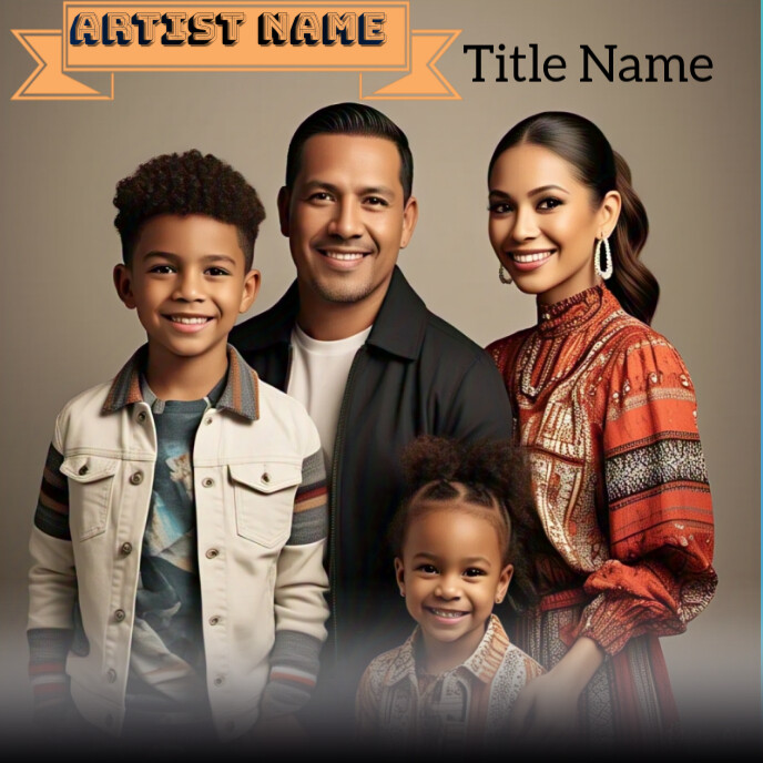Brown Family Album Cover Template | PosterMyWall