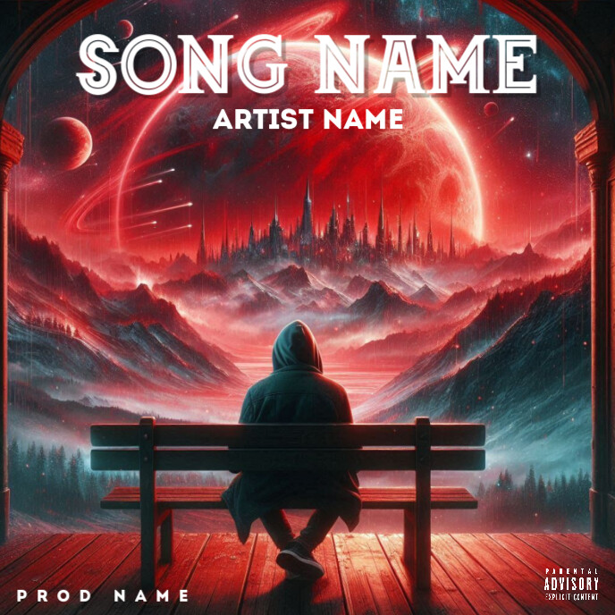 Brown Fantasy Alone Song Mixtape Album Cover Artwork Design Album Cover ...