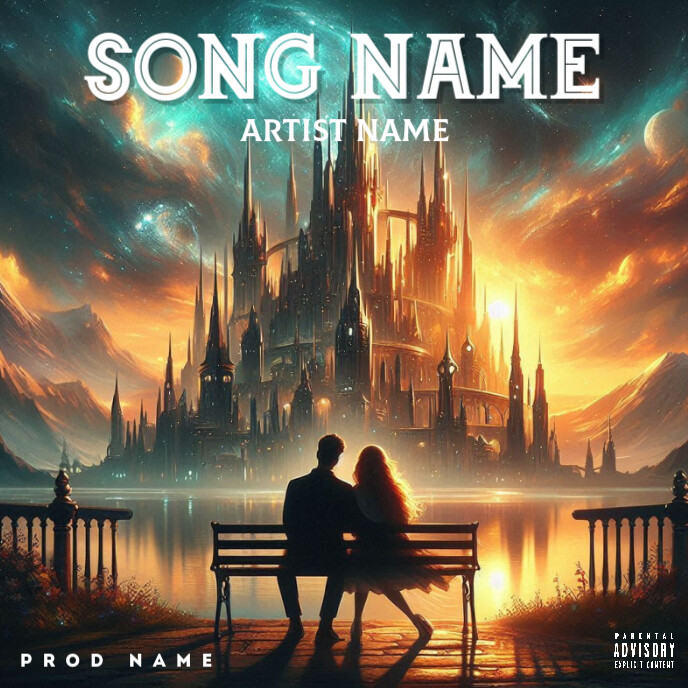 Brown Fantasy Love Story Song Mixtape Album Cover Artwork Album Cover ...