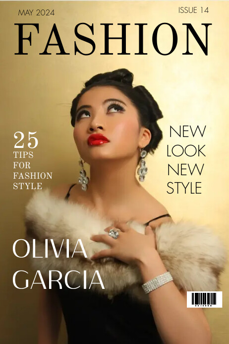 Modèle Brown Fashion Magazine Poster | PosterMyWall