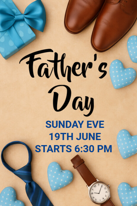 Brown Father Day Event Poster Template | PosterMyWall
