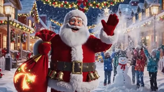 Brown Floral Happy Merry Christmas Video Youtube Thumbnail Template ...