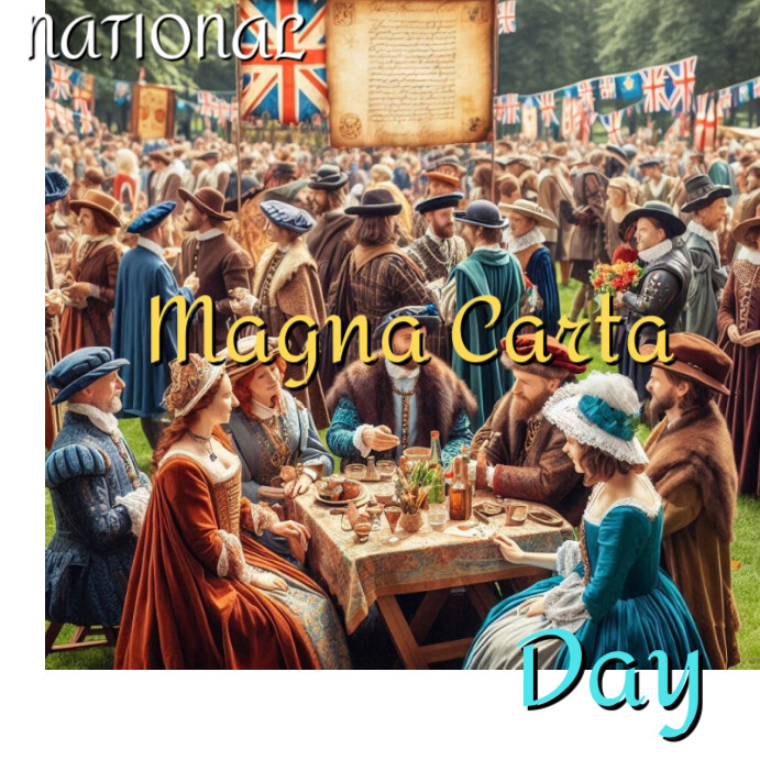 Plantilla de Brown Floral National Magna Carta Day Instagram Post ...