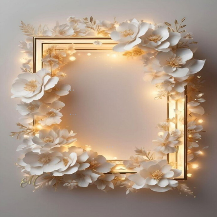 Copy of Brown Floral Picture Frame Instagram Post | PosterMyWall