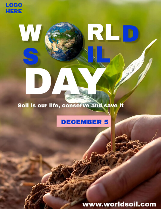 Brown Floral World Soil Day Flyer (us Letter) Template | PosterMyWall