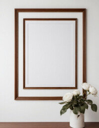 brown frame template design | PosterMyWall