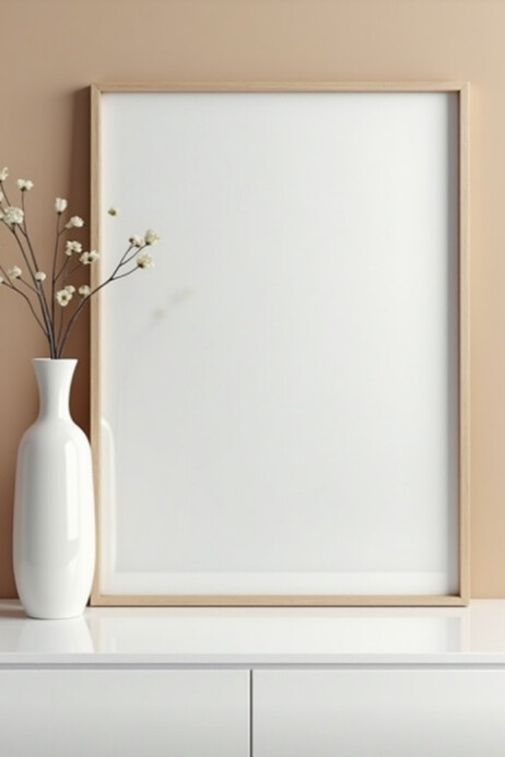 Copy of brown frame template design | PosterMyWall