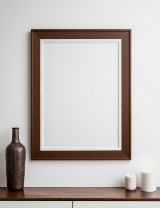 brown frame template design | PosterMyWall