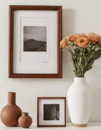 brown frame template design | PosterMyWall