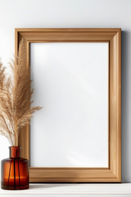 brown frame template design | PosterMyWall