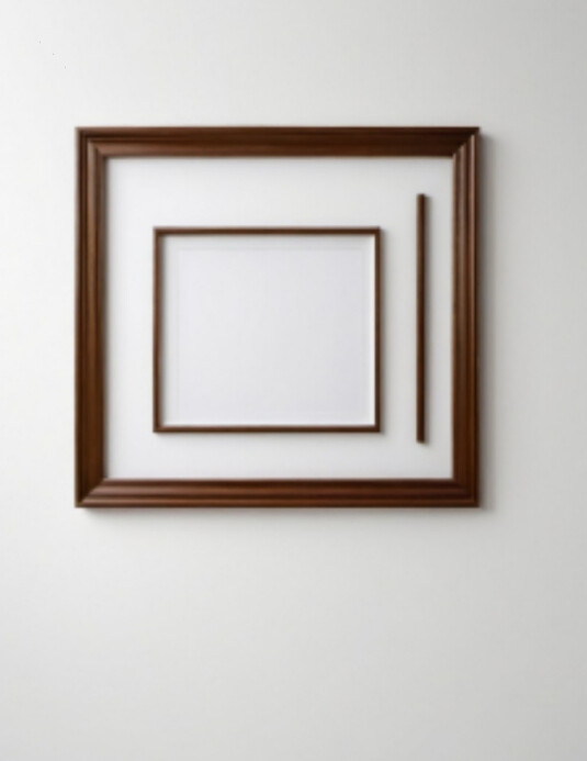 Copy of brown frame template design | PosterMyWall