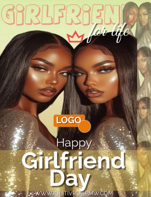 Brown Girlfriends Day Flyer (us Letter) Template | PosterMyWall