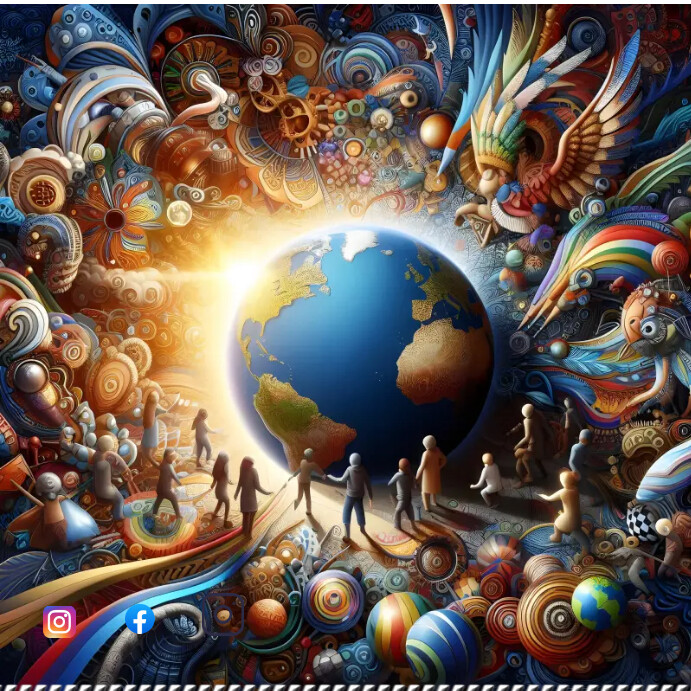 Copy of Brown Global Unity Flyer Template Instagram Post | PosterMyWall