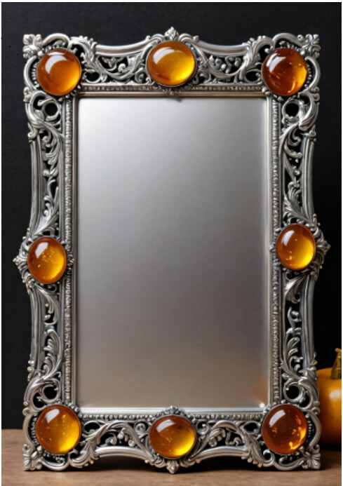Brown Golden Picture Frame A4 Template | PosterMyWall