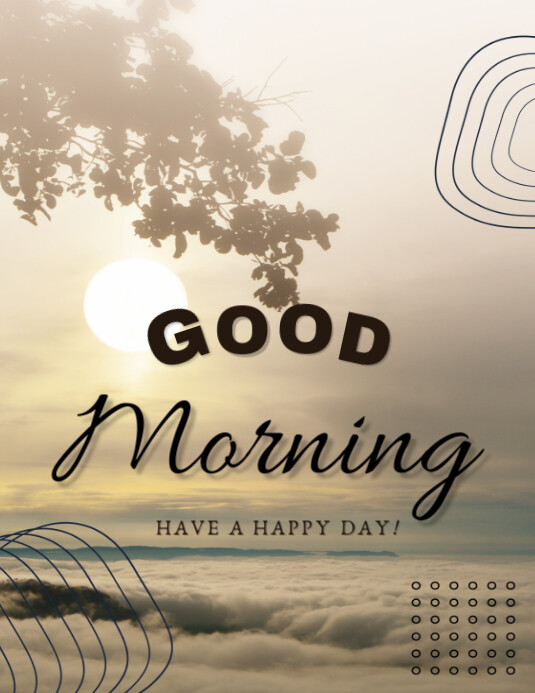 Copy of Brown Good Morning Flyer 2025 | PosterMyWall