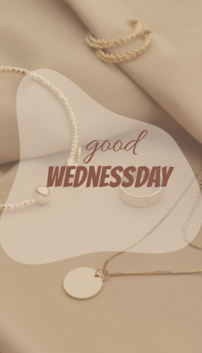 Brown Good Wednesday Business Card Template | PosterMyWall