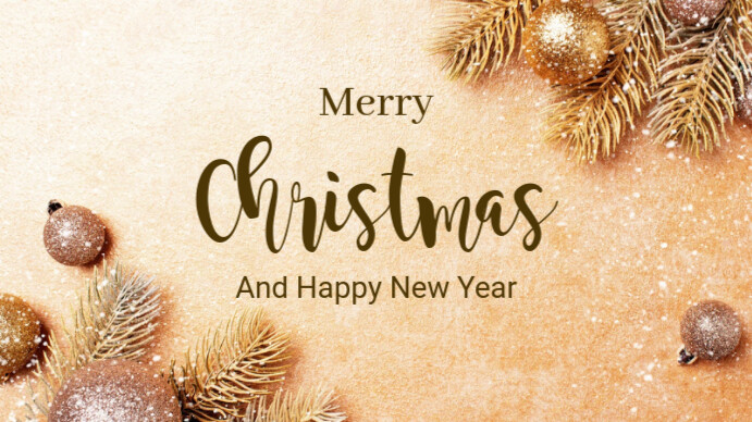 Brown Gradient Christmas Youtube Thumbnail Template | PosterMyWall