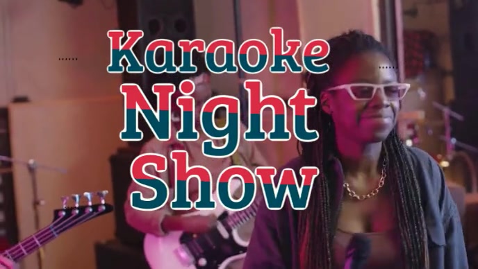 Brown Gradient Karaoke Night Youtube Thumbnail Templat | PosterMyWall