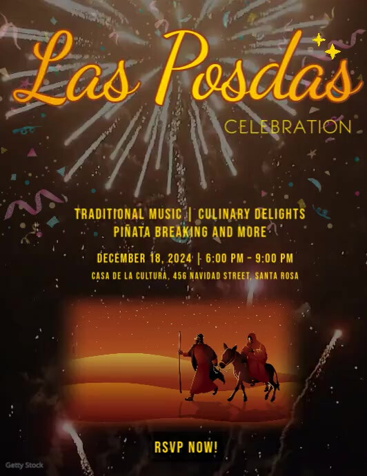 Copy of Brown Gradient Las Posadas Celebration Flyer (us Letter ...