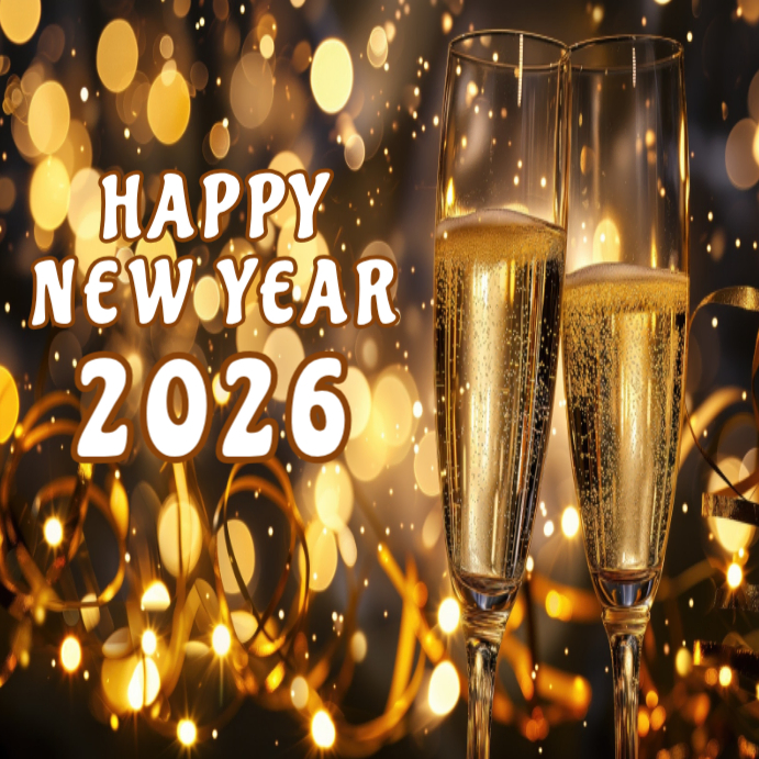 Plantilla de Brown Gradient Luxury 2026 New Year Countdown Invitation ...