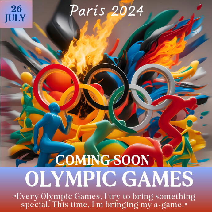 Copy of Brown Gradient Olympic Games Glyer Instagram | PosterMyWall