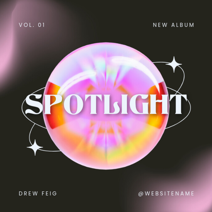Plantilla de Brown Gradient Spotlight Album Cover | PosterMyWall